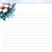 Floral Printable Stationery Lined Paper, Printable Writing Paper With ...