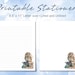 Printable Stationery Lined Paper, Printable Writing Paper With Owl ...