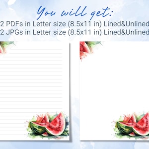 Printable Stationary Paper, Printable Writing Paper With Juicy ...