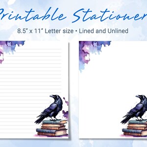 Printable Stationery Lined Paper, Printable Writing Paper With a Black ...
