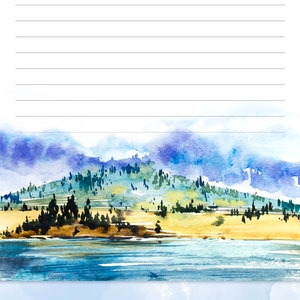 Printable Stationery Paper, Printable Writing Paper With Landscape ...