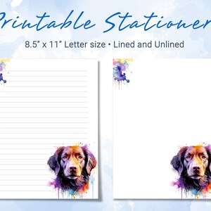 Printable Stationery Lined Paper, Printable Writing Paper With Happy ...