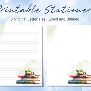 Printable Stationery Lined Paper, Printable Writing Paper With Cute ...