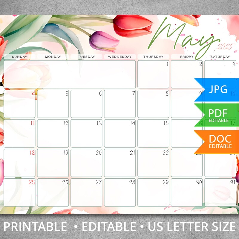 Flower Calendar - Etsy