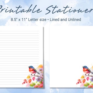 Printable Stationery Lined Paper, Printable Writing Paper With ...
