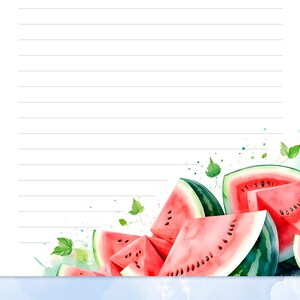 Printable Stationery Lined Paper, Letter Writing Paper With Juicy ...