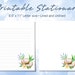 Printable Stationery Lined Paper, Printable Writing Paper With ...