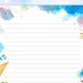 Back to School Printable Stationery, Printable Writing Paper With ...