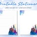 Castle Printable Stationery: Lined Writing Paper, A4 & US Letter - Etsy