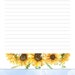 Printable Sunflower Stationery Lined Paper, Printable Writing Paper ...
