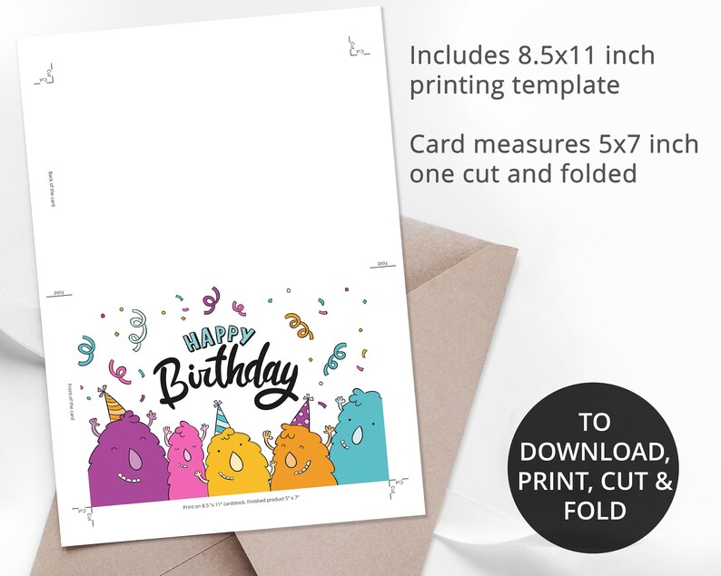 Printable Birthday Card, Printable Birthday Card Funny, Digital ...