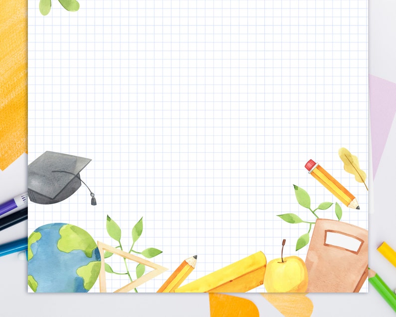 Printable Stationery for Kids, Printable Writing Paper for Back to ...