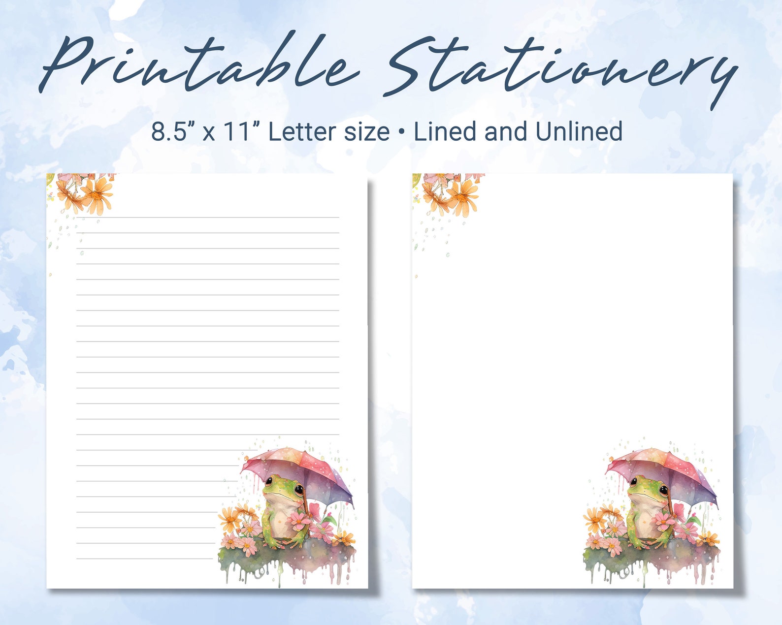 Printable Stationery Lined Paper, Printable Writing Paper With ...
