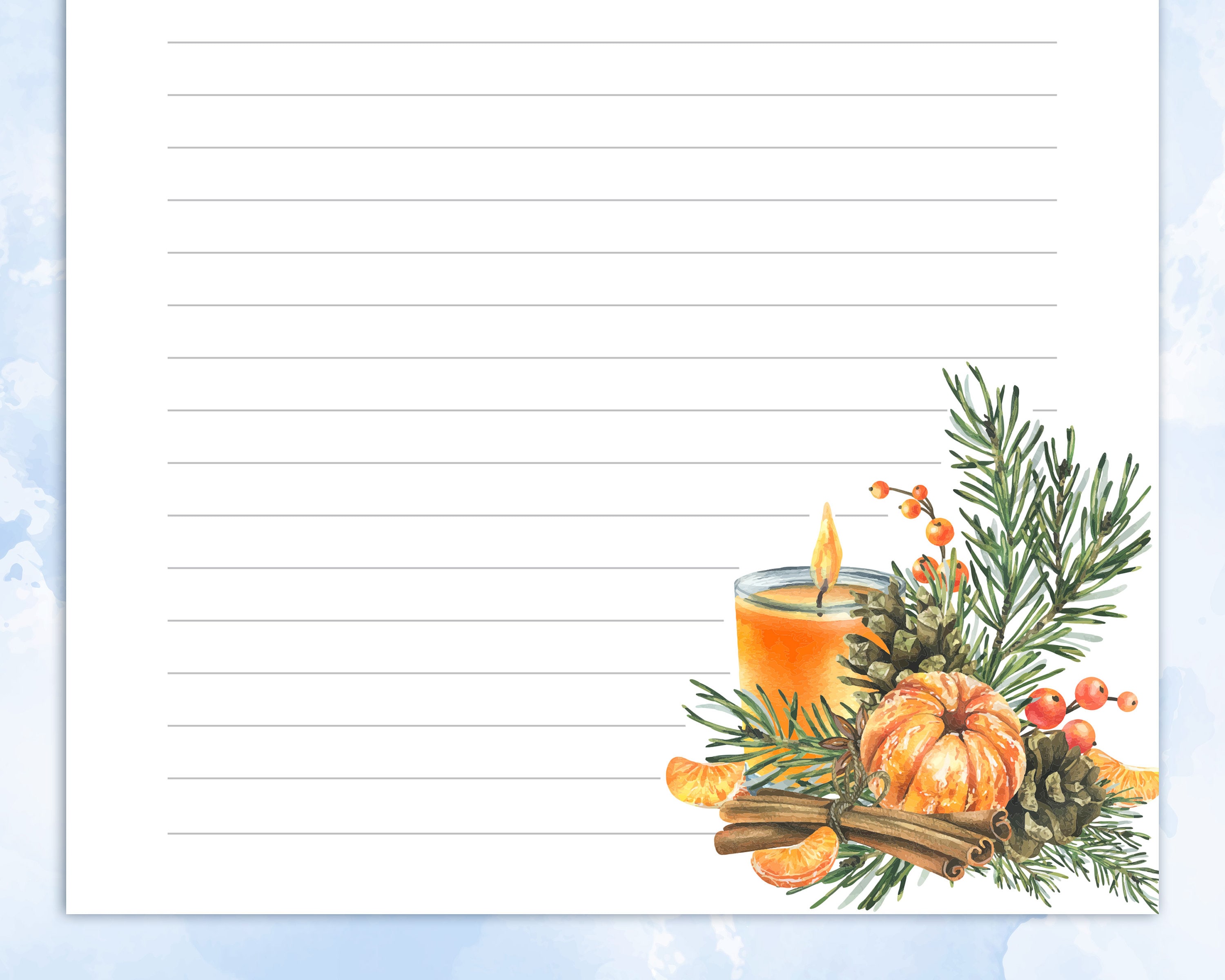 Celebration Printable Stationery, Printable Writing Paper With ...