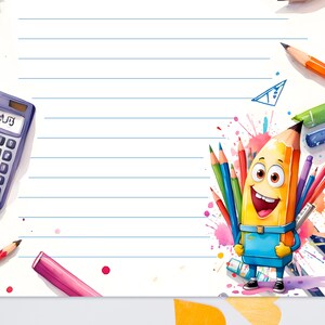 Printable Stationery for Kids, Printable Writing Paper for Back to ...