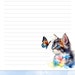 Animal Printable Stationery Lined Paper, Printable Writing Paper With ...