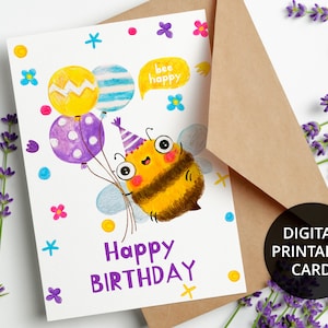 Printable Birthday Card, Printable Birthday Card Funny, Digital ...