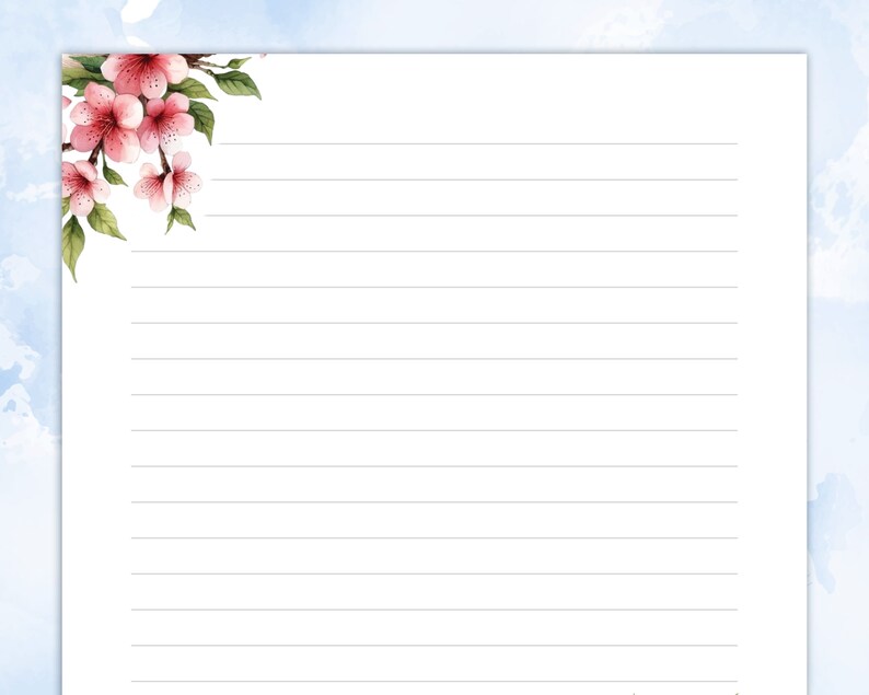 Printable Stationery Paper With Rabbit Cute Sleeping on Timber ...