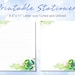 Printable Stationery Paper With Four-leaf Clover, Printable Writing ...