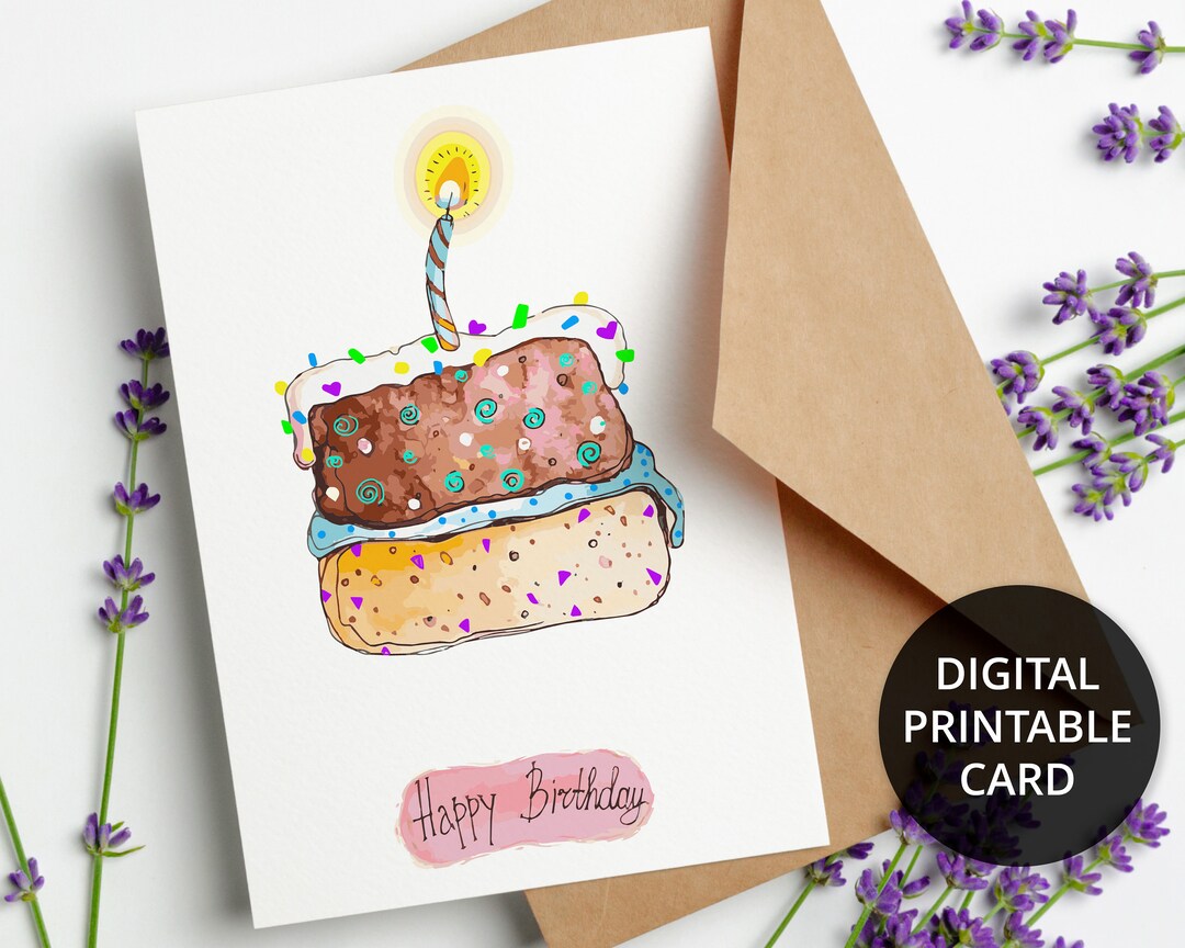 Printable Birthday Card, Printable Birthday Card Funny, Digital ...