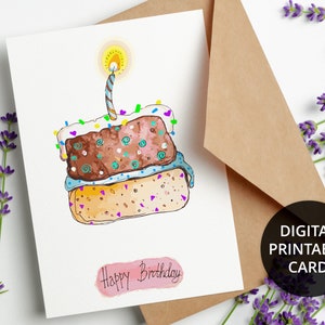 Printable Birthday Card, Printable Birthday Card Funny, Digital ...