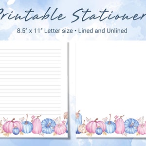 Printable Stationery on the Theme for Thanksgiving Day, Printable ...