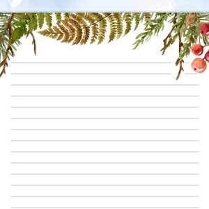 Autumn Printable Stationery, Printable Writing Paper With Gentle Autumn ...