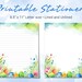 Printable Stationery Paper With an Easter Background, Happy Easter ...