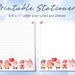 Valentine Gnome Printable Stationery: Lined Writing Paper (PDF & JPEG ...