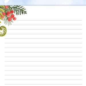 Autumn Printable Stationery, Printable Writing Paper With Gentle Autumn ...