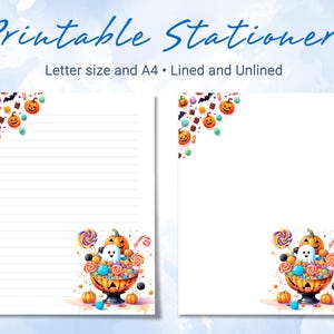 Printable Stationery Lined Paper, Printable Writing Paper With ...