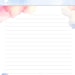 Printable Stationery Lined Paper With Watercolor Rainbow in the Sky ...
