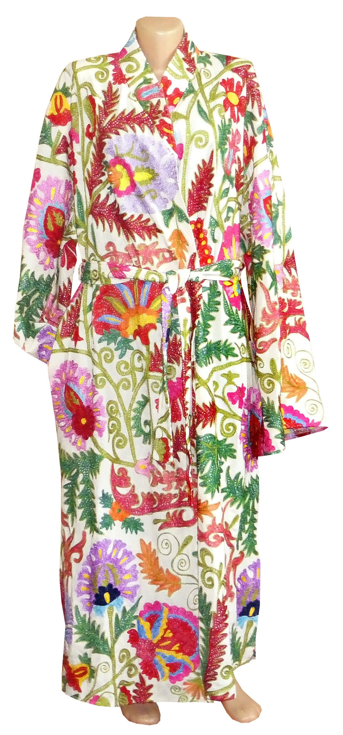 Summer Colorful Unisex Long Jacket Turkish Silk Embroidered - Etsy UK