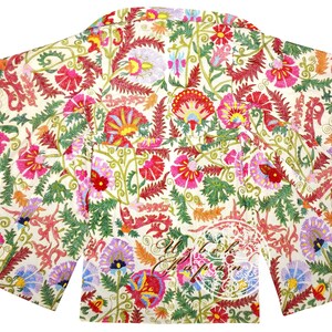 Summer Colorful Unisex Long Jacket Turkish Silk Embroidered - Etsy UK