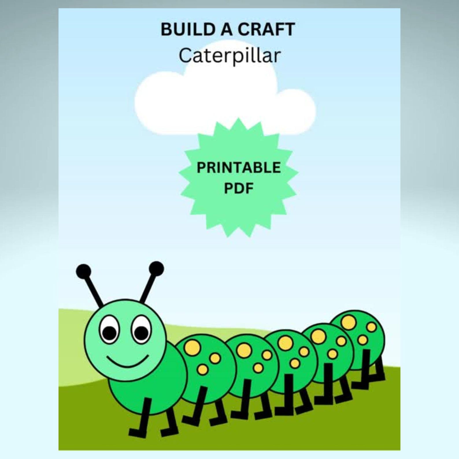 Build a Craft Kids Printable Craft Instant Download Colour and Cut ...