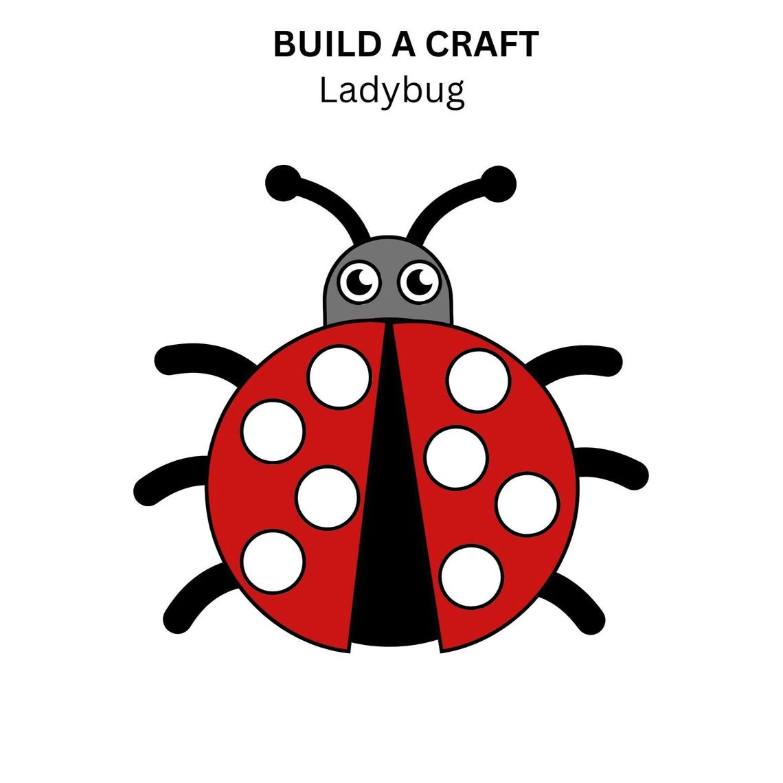 Build a Craft Kids Printable Craft Instant Download Colour and Cut ...