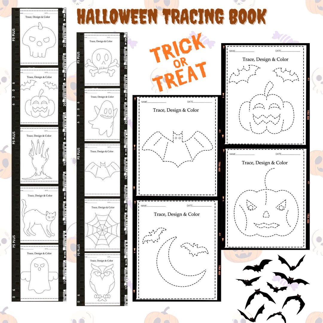 Halloween Tracing Book These Hand Writing Practice Activities ...