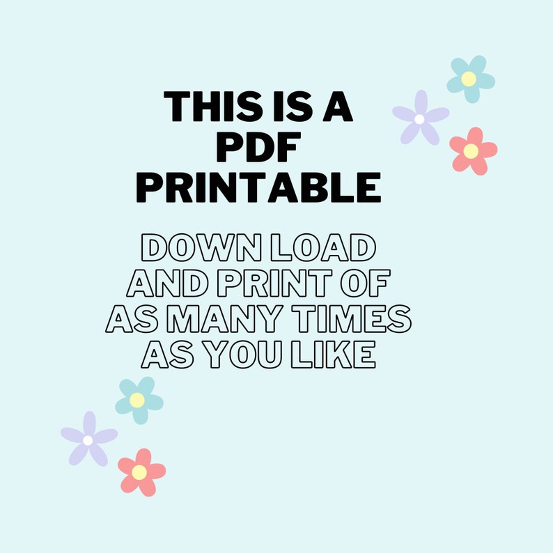 Whimsical Pink Flowers Tracker Printable Monthly Organizer for Yearly ...