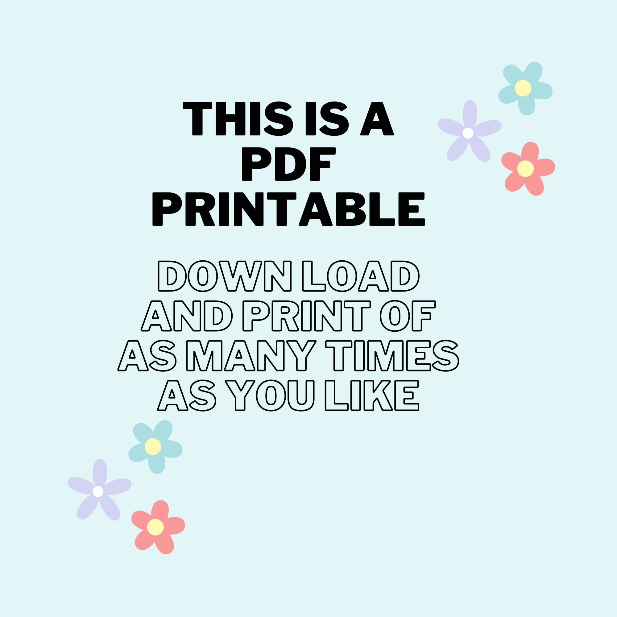 Whimsical Pink Flowers Tracker Printable Monthly Organizer for Yearly ...