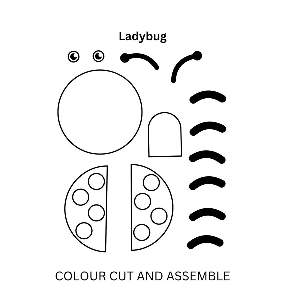 Build a Craft Kids Printable Craft Instant Download Colour and Cut ...