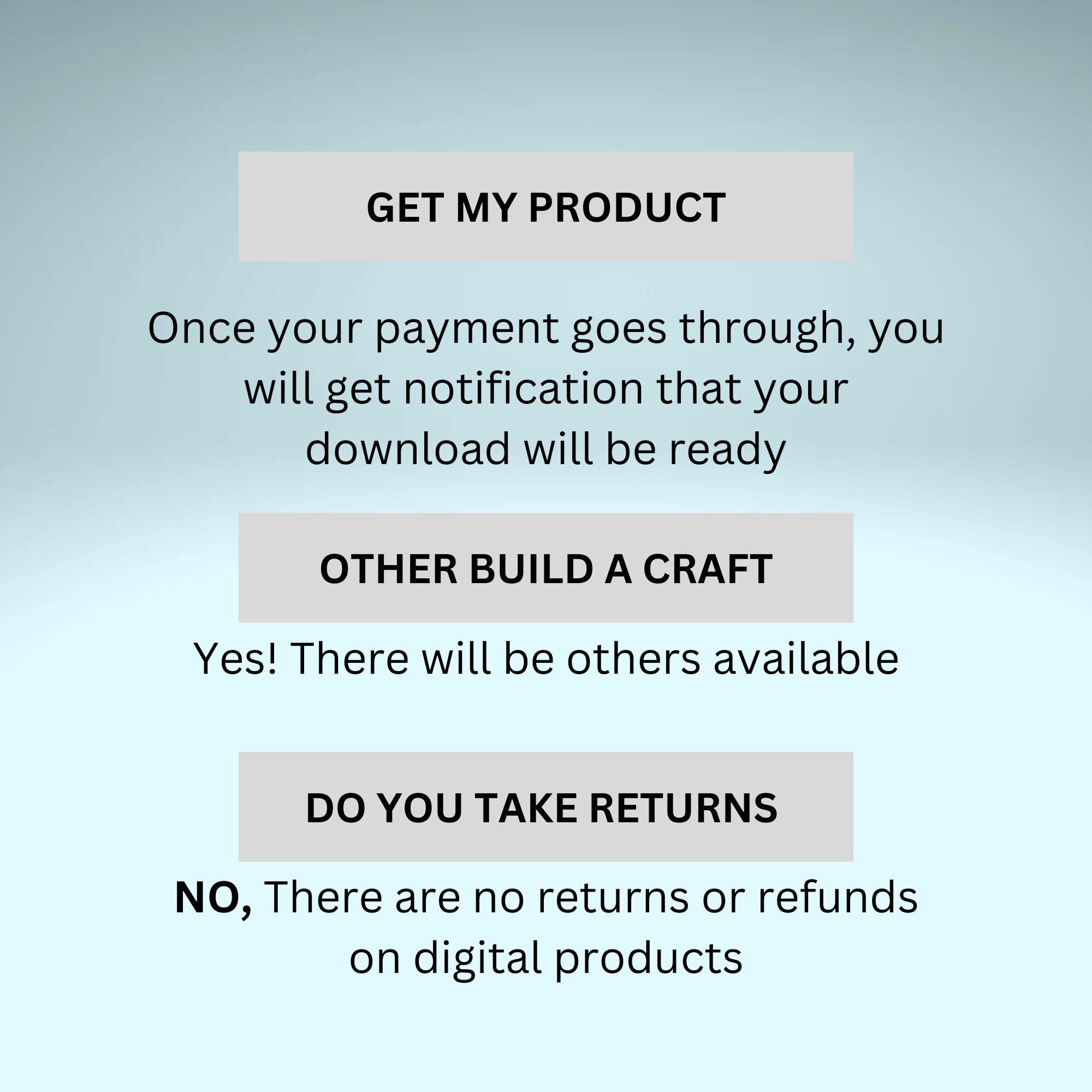 Build a Craft Kids Printable Craft Instant Download Colour and Cut ...