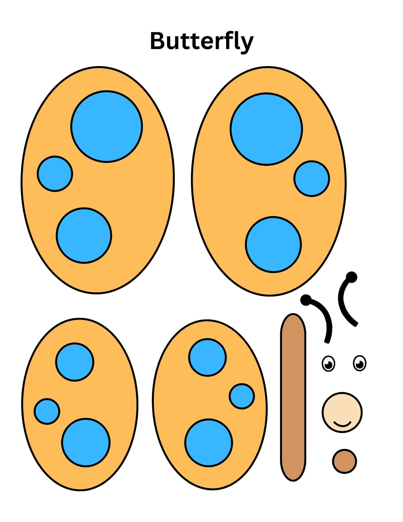 Build a Craft Kids Printable Craft Instant Download Colour and Cut ...