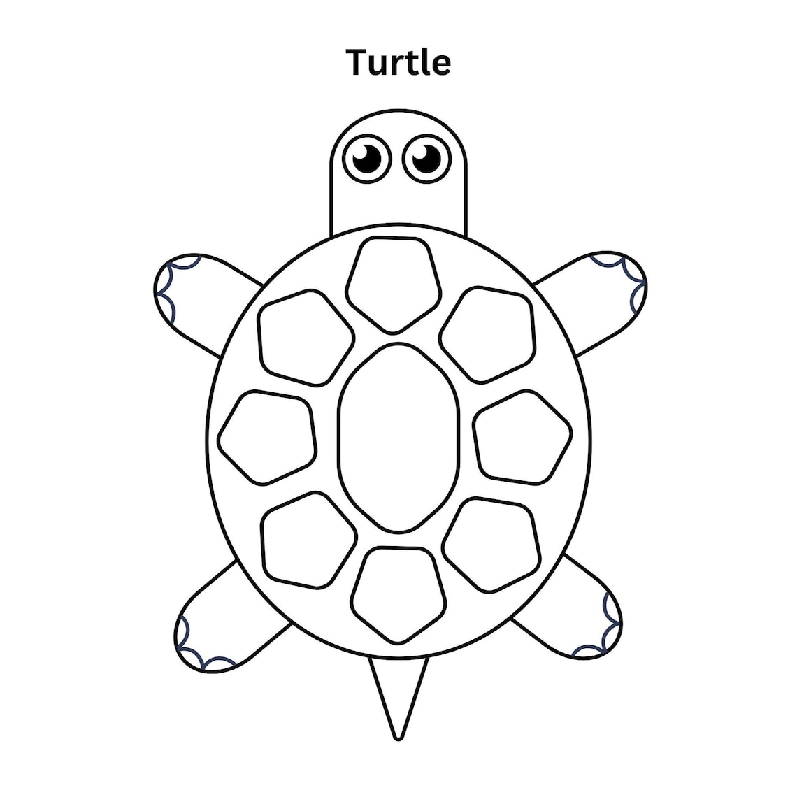 Build a Craft, Turtle Kids Printable Craft, Instant Download, Cut and ...