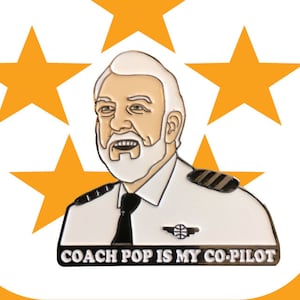 Coach Pop is My Co-pilot Enamel Pin - Etsy