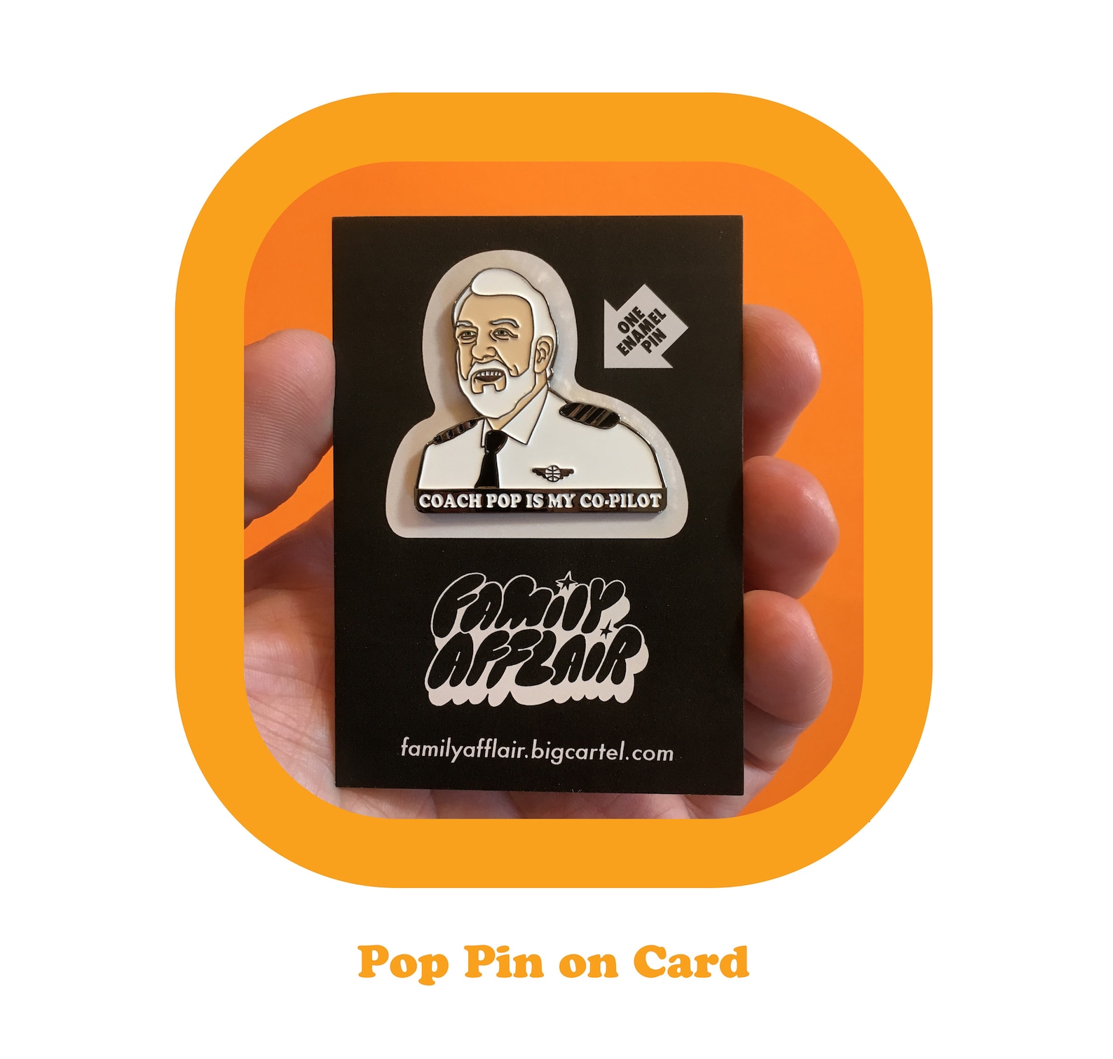 Coach Pop is My Co-pilot Enamel Pin - Etsy