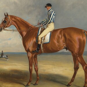 Vintage Horse Rider Painting | Antique Equestrian Artwork | Classic ...