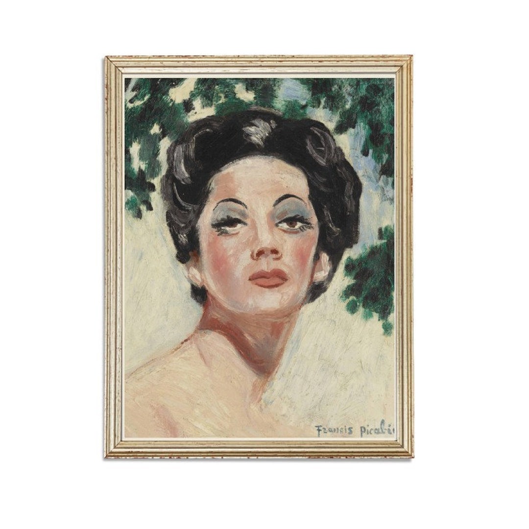 Vintage Portrait Painting | Vintage Oil Woman Painting | Female ...