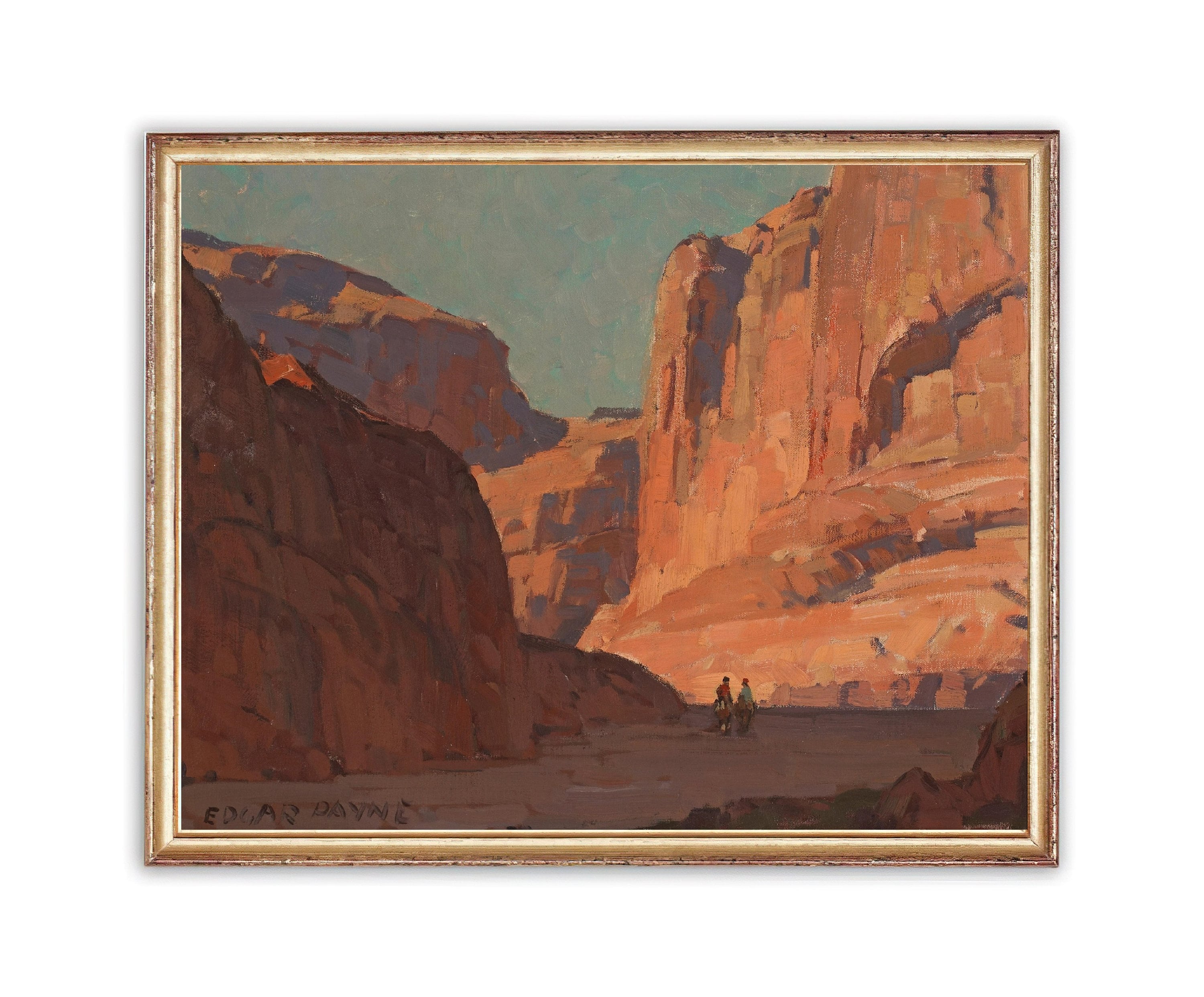 Western Red Rocks Painting - Etsy
