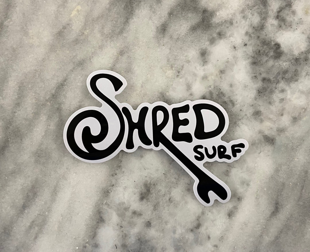 Shred Surf Summer Sticker - Etsy