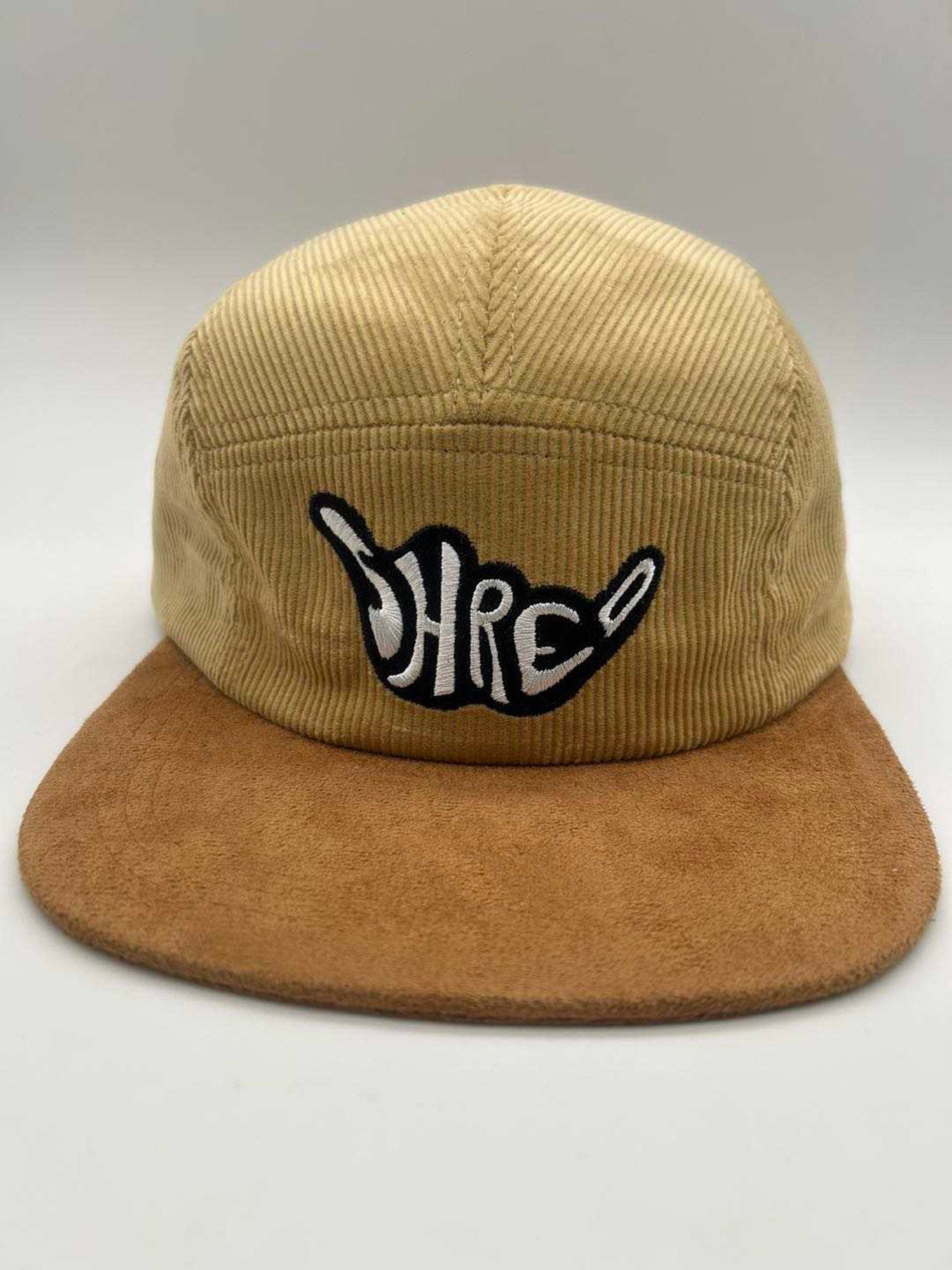 Shreddelish Shaka Corduroy 5 Panel Hat With Leather Strap - Etsy
